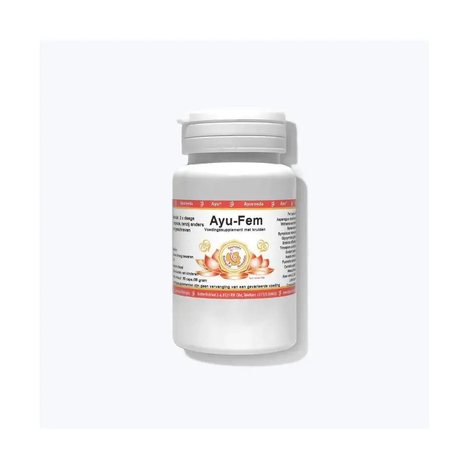 Ayu-fem 750 mg capsules van Ayurveda Biological Remedies
