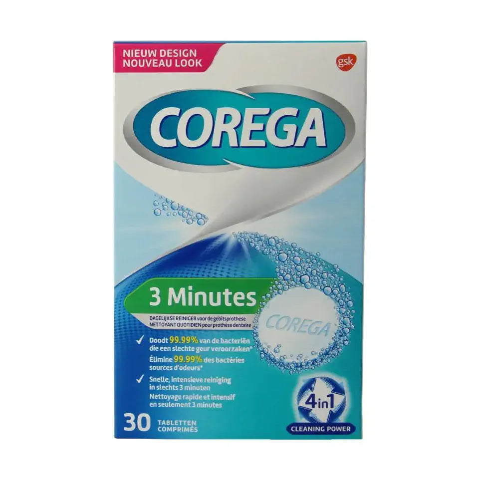 Corega 3 minuten 30 tabletten kopen?
