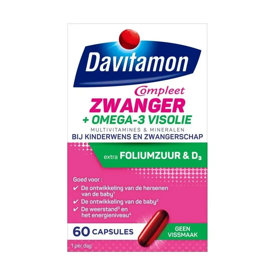 Davitamon Compleet Zwanger + Omega-3 met DHA & foliumzuur