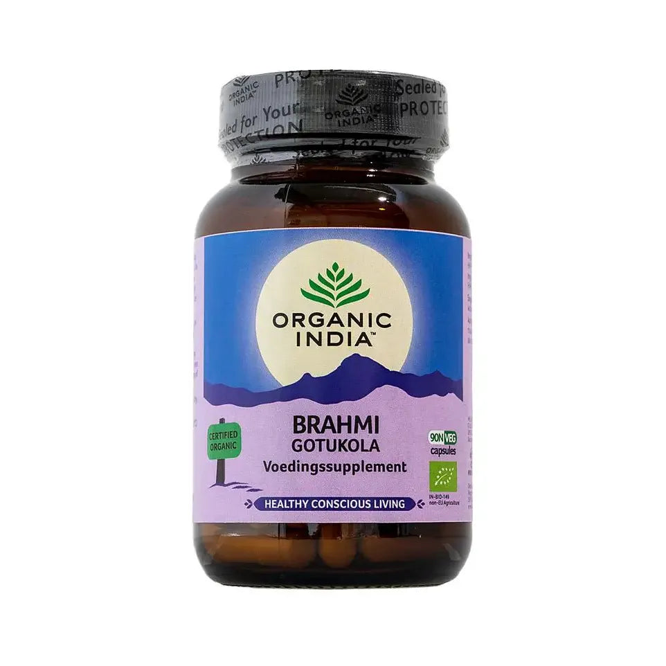 Organic India Brahmi Gotukola biologisch kruidencapsules